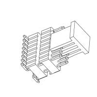 China 1.27mm Pin Header Connector H=1.0mm SMT Doul Row Double Plastic for sale