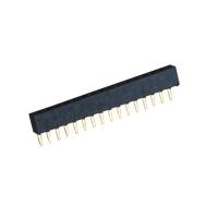 China 3.96 Pitch Pcb Female Header Single Row Straight H=8.9mm Contact Resistance 30mΩ Max for sale