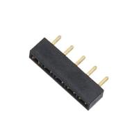 China 2.0 Female Header Connector Single Row Straight PA9T BLACK H=4.3 Strong for sale