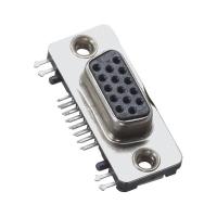 China WCON D type 15 pin connector 25mΩ Max Contact Resistance 500V AC/DC Blue/Black for sale
