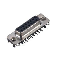 China WCON D type 15 pin connector 25mΩ Max Contact Resistance 500V AC/DC Blue/Black for sale