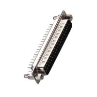 China WCON 180°DIP D- SUB Dual Row 9 Pin Male Connector PBT Type Brass 3.0AMP Current Rating ROHS for sale