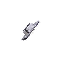China WCON 180°DIP D- SUB Dual Row 9 Pin Male Connector PBT Type Brass 3.0AMP Current Rating ROHS for sale
