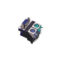 China WCON D Type Connector / D Shaped Connector Female Dual Row 25 Pin PBT black ROHS for sale