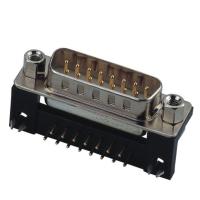 China WCON 44P D SUB Connector Right Angle Male Type Black Sel.1U