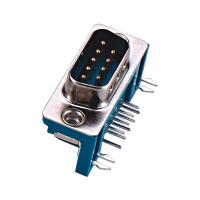 China WCON 44P D SUB Connector Right Angle Male Type Black Sel.1U