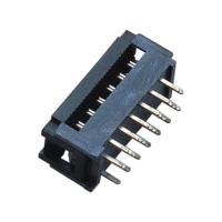 China WCON 1.27mm DIP Plug Connector 2*13P  PBT 30%GF UL94V-0  Brass  Sel Au/Ni for sale