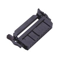 China WCON 2.54mm 2*10P IDC Socket Connector Terminal One Side Contact  PBT Black for sale