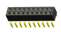 China 2.0 Female Header Connector Centipede Foot 2*22P Solder High temperature material PA9T for sale