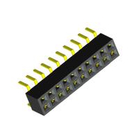 China 2.0 Female Header Connector Centipede Foot 2*22P Solder High temperature material PA9T for sale