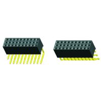China 2 spacing three row inline female Header connector customization board to wire connection for sale