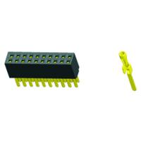 China 2 * 9P PCB Female Header PA9T UL94V-0 2.54 Pitch Female Pin Header Connector for sale