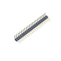 China WCON 2.54mm Round Pin Connector Straight 1 * 40P Gold Flash H 3.0 L  11.96 black ROHS for sale
