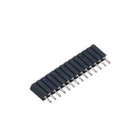 China WCON 2.54mm Single Row Round Machined Female Header H=7.0 PCB Connector ROHS for sale