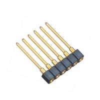 China WCON 2.54mm Single Row Round Machined Female Header H=7.0 PCB Connector ROHS for sale