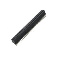 China WCON 1.27mm Header Round Pin Header Female 10 Pin Anti Vibration With Brass Sleeve for sale