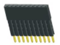 China 2.54mm Female Header  PA9T Black  20mΩ Max oxidation resistance 	 1000mΩ Min for sale