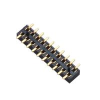 China 1.27mm Dual Row 180° SMT Pin Header Connector Female With Different Post And Metal for sale