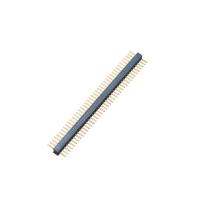 China WCON 2.00mm 90° DIP Round Pin Header Single Row Black Color 1*32P H=2.8mm L=11.8mm for sale