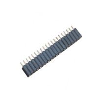 China 2.54 Mm Machined Female Round Pin Header Connector 180°DIP PPS 30％GF for sale