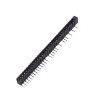 China WCON Round Pin Header / 1*20P Ninety Degrees 2.54 Mm Pin Connector for sale