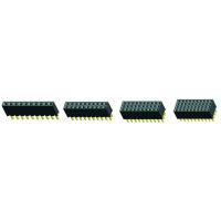 China Female Header Connector 2.0mm Three Row 180° DIP H=6.5mm  LCP UL94V-0 Phosphor Bronze for sale