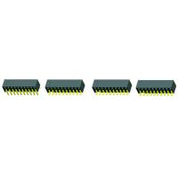 China 1.27mm Female Dual Row Header Connector SMT PA9T BK H=3.5 G/F for sale
