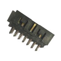 China H=6.4 2.0 Pitch Box Header Connector Straight PBT Black Gold Flash ROHS for sale