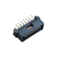 China 1.27mm T Type Male Computer Pin Connectors 68 Pin Connector 90°DIP PBT Phosphor Bronze for sale