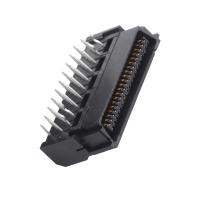 China 1.27mm T Type Male Computer Pin Connectors 68 Pin Connector 90°DIP PBT Phosphor Bronze for sale