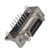 China 1.27mm SCSI connector female straight cen-type 68 pin scsi connector mating with 6320M for sale
