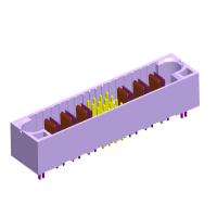 China Power and signal hybrid board to board connectors right angel male  A Type DIP With forks ROHS for sale