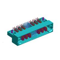 China Power and signal hybrid board to board connectors right angel male  A Type DIP With forks ROHS for sale