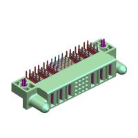 China Straight male  A Type Power and signal hybrid board to board connectors Sn plated With forks ROHS for sale