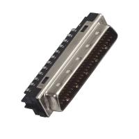 China 1.27mm Pitch 68 pin scsi connector D-type male shell mating Au or Sn over Ni for sale