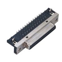 China 1.27mm Pitch 68 pin scsi connector D-type male shell mating Au or Sn over Ni for sale