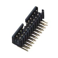 China 2.00 Board To Wire Connectors 180° DIP H=6.4 Box Header Au or Sn over Ni for sale