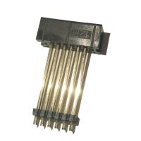 China 2.54 Pitch Box Header Connector add housing H=2.5 PA9T black  matting with 5212/2185 ROHS for sale