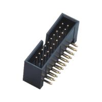 China 1.27 Pitch 90 Degrees Bend Pcb Power Connector 1AMP 20mΩ Max 500V AC/DC for sale