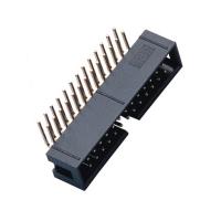 China Tin Plating 2*10P 90° DIP  Box Male Header Connector 1.27 Pitch PA9T for sale