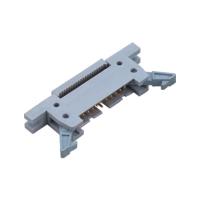 China Pierced Line Latch Header Type Pin Header Connector , Right Angle 2.54 Mm Female Header for sale