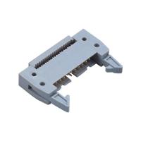 China Pierced Line Latch Header Type Pin Header Connector , Right Angle 2.54 Mm Female Header for sale