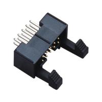 China 90°DIP Ejector Latch Header Male 16 Pin Idc Connector 2.00mm Pcb Pin Header for sale