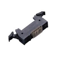 China 20 Pin 180°DIP Latch Header Ejector Connector  1.27*2.54 mm Pitch   Male Pin Header for sale
