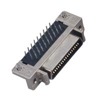 China 1.27mm SCSI Cen-Type female connector 50 pin scsi connector mating with 6320M for sale