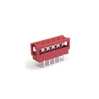China Red Mrc Connect Idc Cable Connector board to wire connectors / Phosphor Bronze 1.27mm for sale