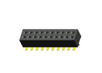 China WCON 1.00mm  board to board connection  Female Header Connector  SMT PA9T Black With Post for sale