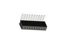 China 1.27mm 1*15P Right Angle DIP WCON Connector Female Round Pin Header for sale