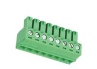 China WCON 3.81mm Female Terminal Connector  PA66 Green Without Ear 6P Matte Tin 110 / Tray ROHS for sale