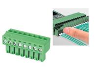China WCON 3.81mm Female Terminal Connector  PA66 Green Without Ear 6P Matte Tin 110 / Tray ROHS for sale